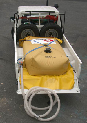 WATER TANK flex., 0.85m³ + 2" gate valve + lid + harness | Unicat