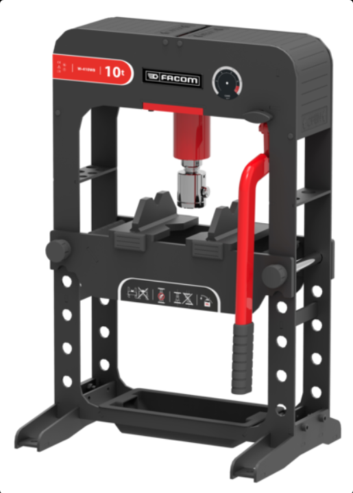 HYDRAULIC PRESS bench, 10T + accessories | Unicat