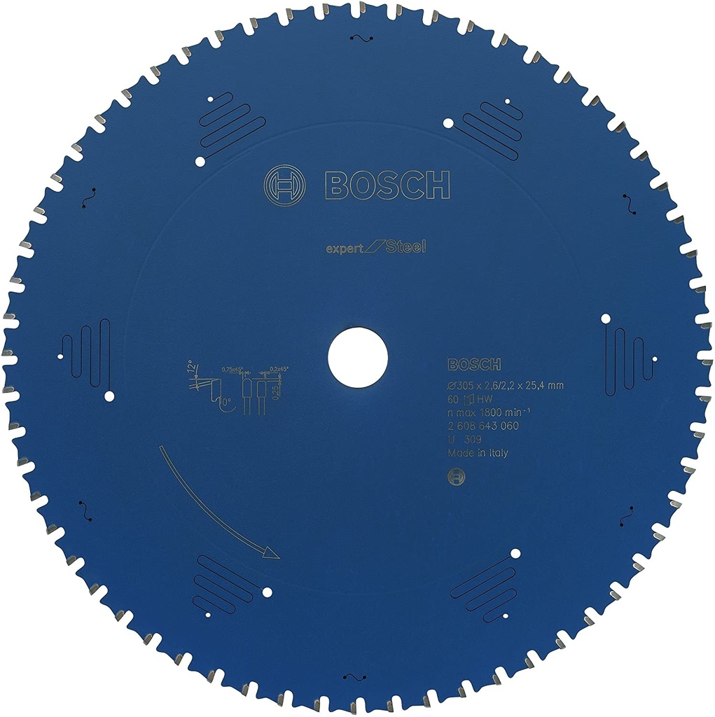 (Bosch GCD 12 JL Pro) BLADE, Ø305mm, 60 teeth, for metal | Unicat