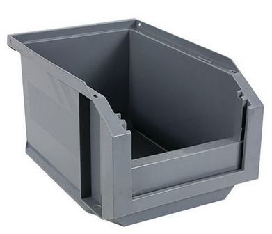 STORAGE TRAY, plastic, 230mm, 3 litre, grey | Unicat
