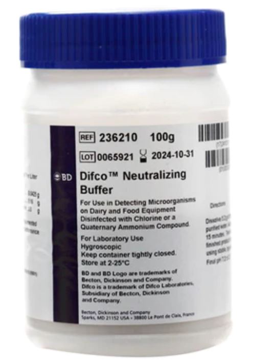 NEUTRALIZING BUFFER pH 7.2, 100 g (BD Difco-236210) | Unicat