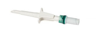 DISPENSING SPIKE, non-vented, 2-W valve+ needleless-connect. | Unicat