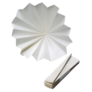 FILTER PAPER, DISK, folded, not impregnated, approx.Ø 150 mm | Unicat