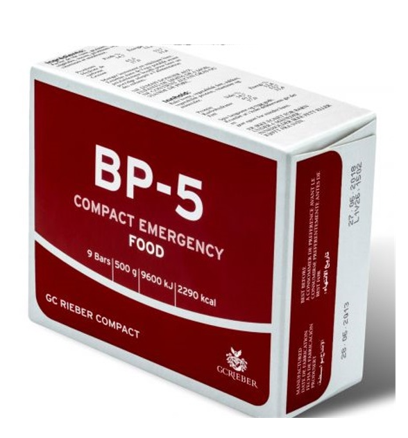 EMERGENCY FOOD RATION, carton of 500g (= 9 bars) | Unicat