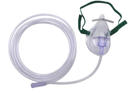 OXYGEN FACE MASK simple with tubing paediatric size