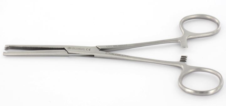 FORCEPS HAEMOST. KOCHER 14 cm 1x2 teeth straight 16 12 14
