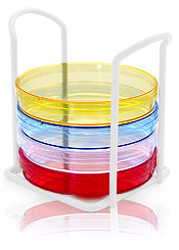 RACK for Petri-dish Ø 100mm, stainless steel | Unicat