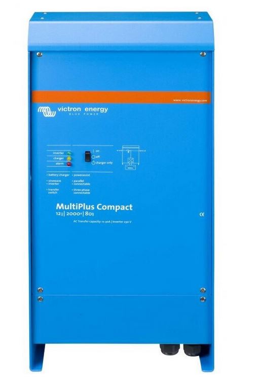 CHARGEUR/CONVERT. (Victron Multiplus C) 12V 80A 2000W + câb. | Unicat